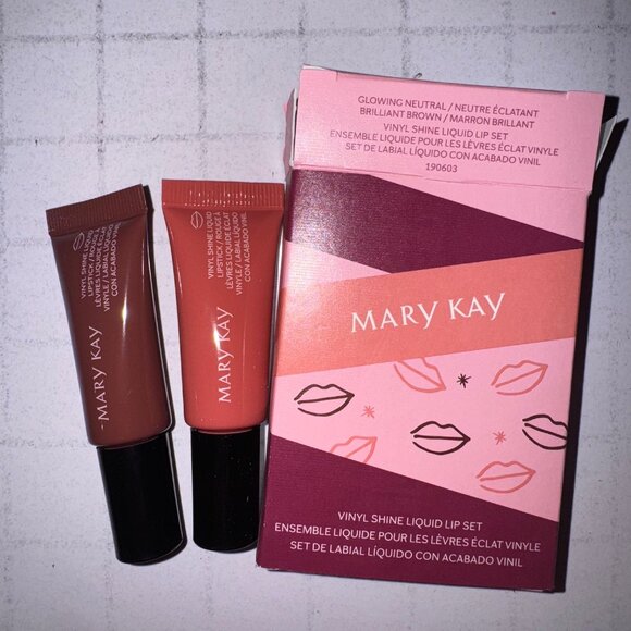 Mary Kay | Makeup | Mary Kay Vinyl Shine Liquid Lip Set Glowing Neutral ...